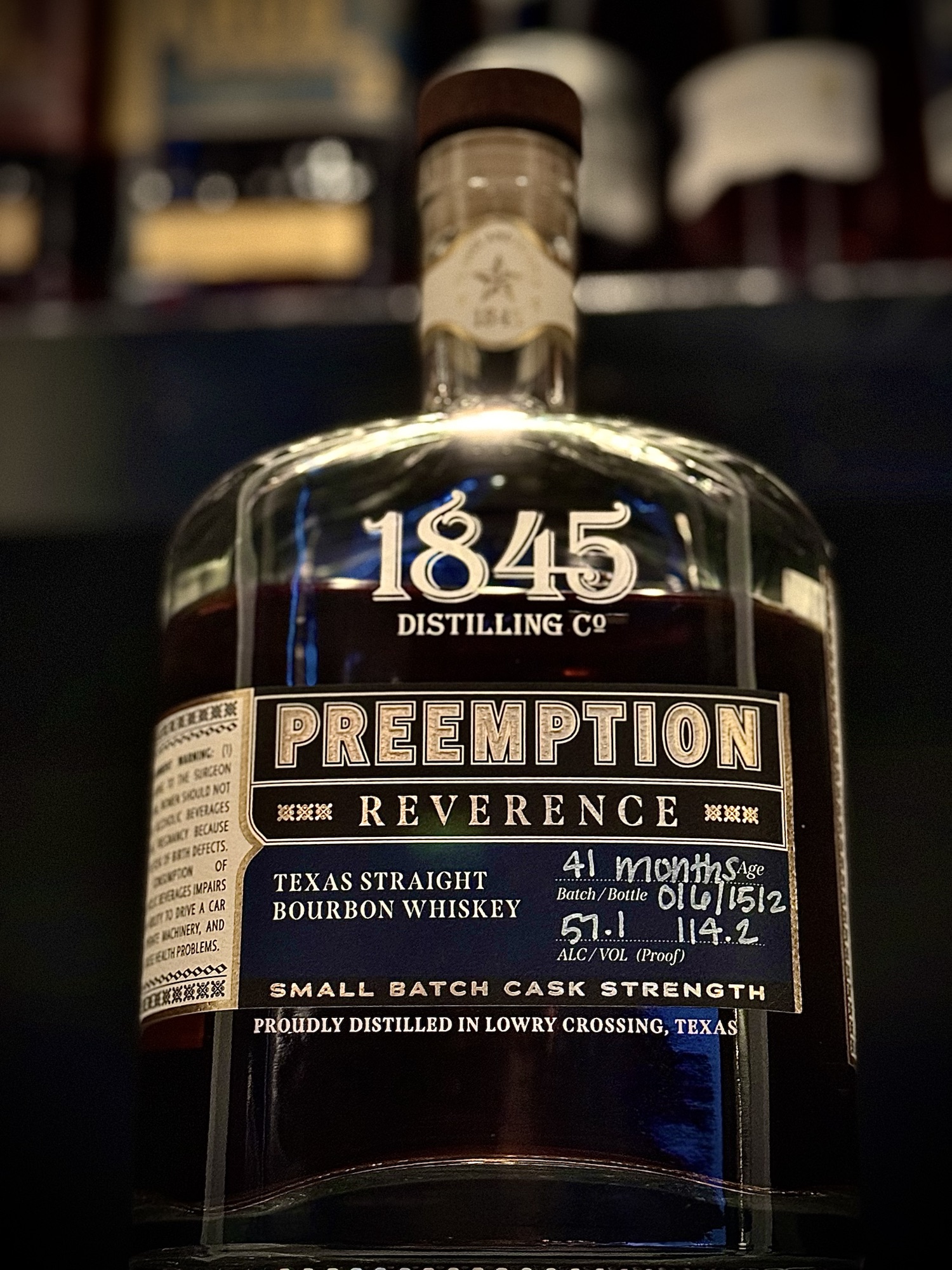 1845 Distilling Co. Preemption Reverence Straight Bourbon – A True ...